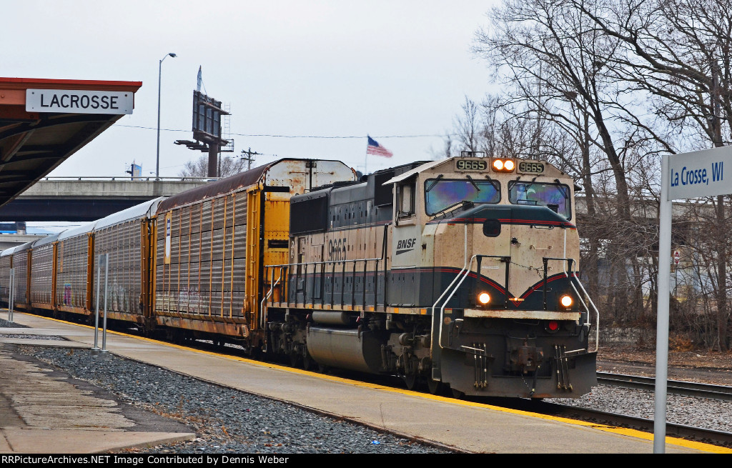 BNSF 9665, CP's Tomah Sub.